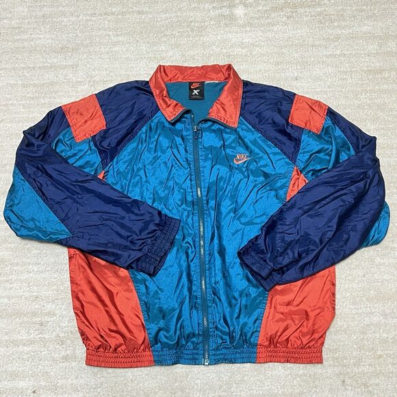 Nike | Jackets & Coats | Vintage Nike Colorblock Track Suit Jacket Size ...